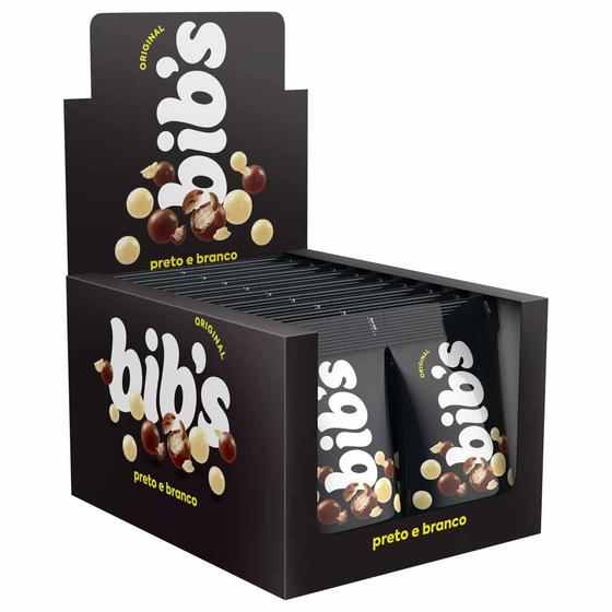 Chocolate Bibs Original Preto e Branco 40g c/18 - Neugebauer - Chocolate / Barra de Chocolate ...