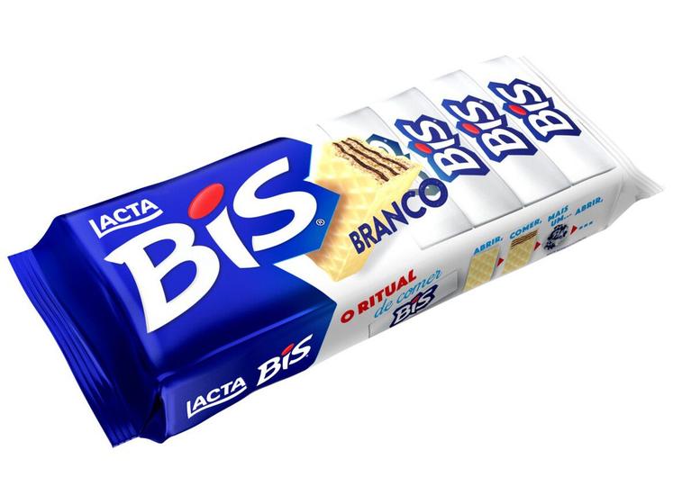 Chocolate Bis Branco 100,8g 16 Unidades Lacta - Bis - Magazine Luiza