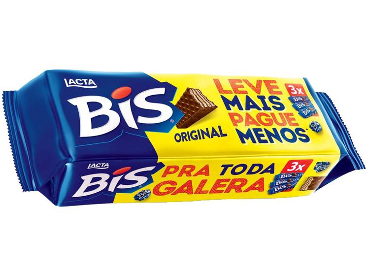 Chocolate Bis Original Ao Leite 378g Lacta - Multipack - Bis - Magazine ...