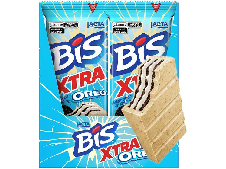 Chocolate Bis Xtra Oreo 45g 24 Unidades Lacta - Chocolate / Barra de ...