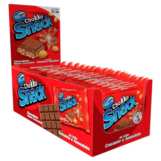 Chocolate Chokko Snack Crocante 25g c/15 - Arcor - Chocolate / Barra de ...