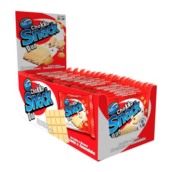 Chocolate Chokko Snack Duo c/20 - Arcor - Alimentos - Magazine Luiza