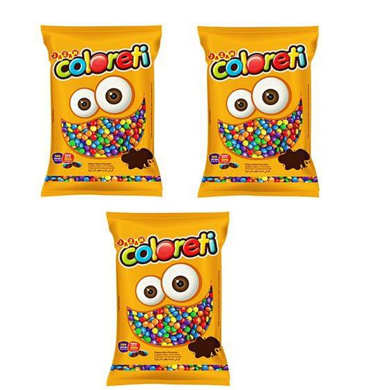 Chocolate Colorido Para Tubetes de Aniversário Festa 3 Pct - Jazam ...