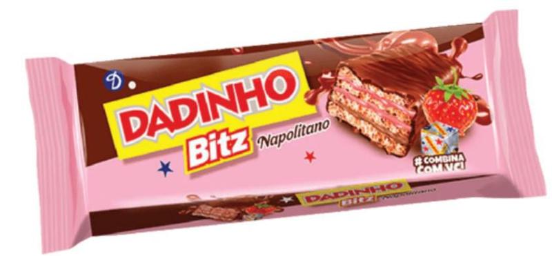 Chocolate Dadinho Bitz Wafer Napolitano 105g - Dizioli - Wafer ...