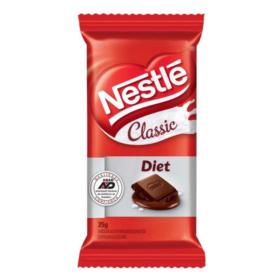 Chocolate Diet Nestlé Classic 25g - Chocolate / Barra de Chocolate - Magazine Luiza