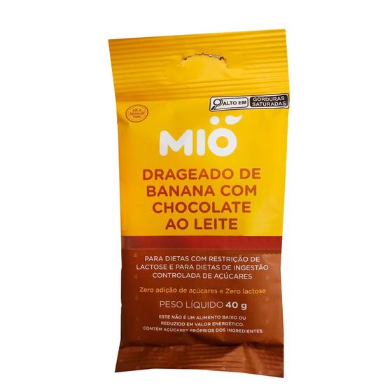 Chocolate Drageado Mió Banana com Chocolate ao Leite 40g - Chocolate ...