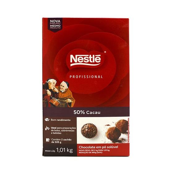 Chocolate em Pó 50% Cacau Dois Frades Nestlé 1,01Kg - Chocolate em pó ...