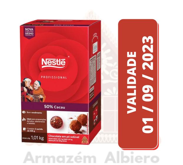 Chocolate em Pó Dois Frades 50% Cacau - 1,01Kg - Nestlé - Chocolate em ...