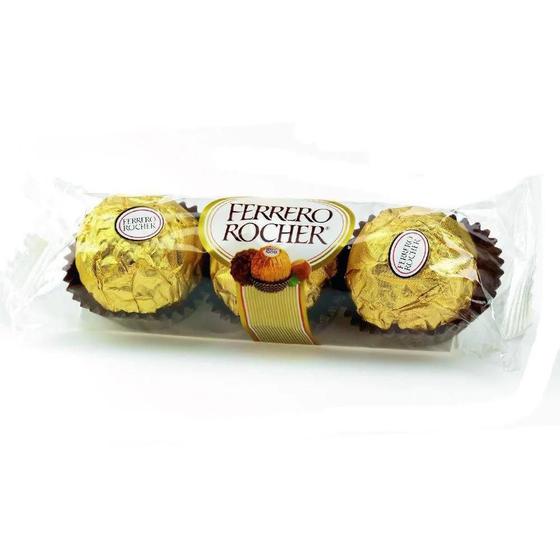 Chocolate Ferrrero Rocher Embalagem Com 3 Unidades - Ferrero - Ferrero ...