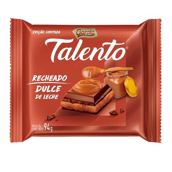 Chocolate Garoto Talento Recheado Dulce de Leche 94g Edição Limitada ...