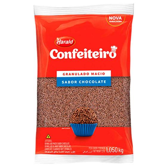 Chocolate Granulado Macio Confeiteiro 1,05kg - Harald - Granulado ...