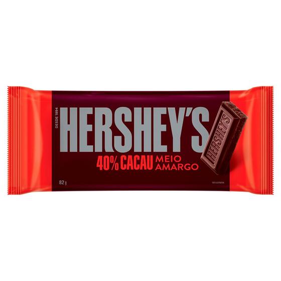 Chocolate Hershey's Meio Amargo 82g - Hersheys - Chocolate / Barra de Chocolate - Magazine Luiza