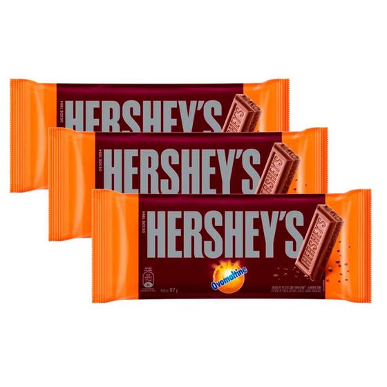 Chocolate Hershey's Ovomaltine 87g Kit com três unidades - Hersheys - Chocolate / Barra de ...