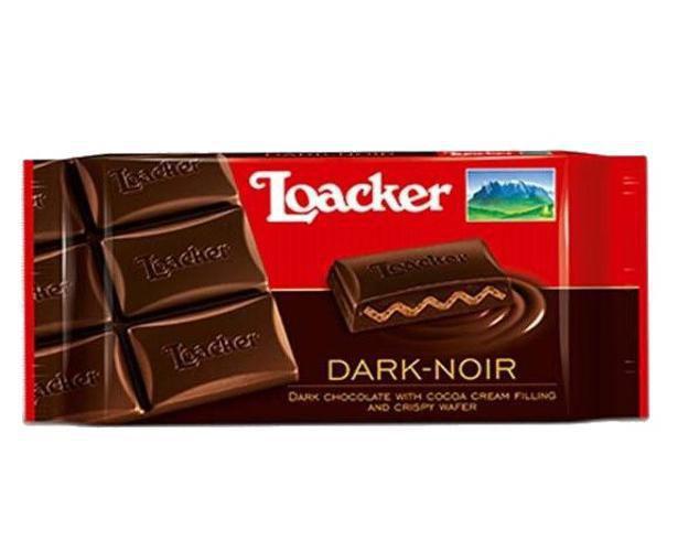 Chocolate Italiano Loacker Dark Noir 87G - Chocolate / Barra de ...