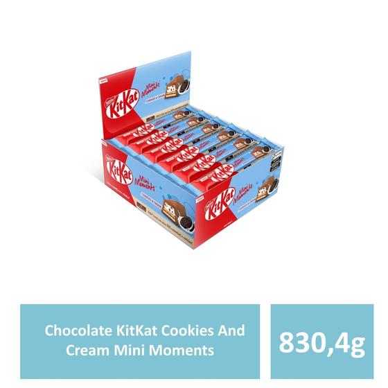 Chocolate KitKat 34,6x24 Und Cookies And Cream Mini Moments - Nestlé ...