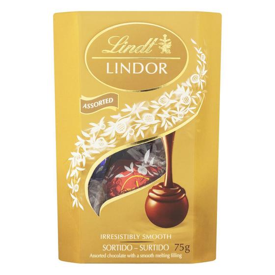 Chocolate Lindt Lindor Assorted Sortidos 75g - Chocolate / Barra de ...