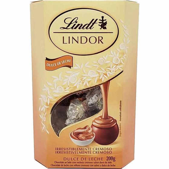 Chocolate Lindt Lindor Cornet Ao Leite com Doce de Leite 200g Suíço ...