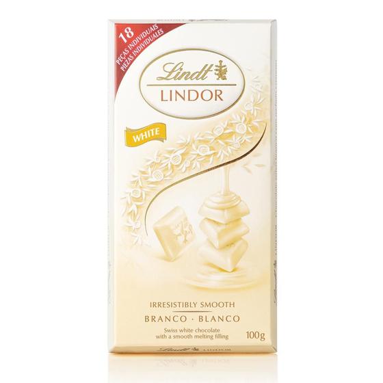 Chocolate Lindt Lindor White com Recheio Cremoso com 100g - Chocolate ...