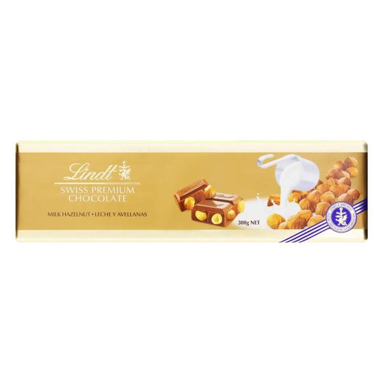 Chocolate lindt swiss classic ao leite com avelãs 300g - Chocolate ...