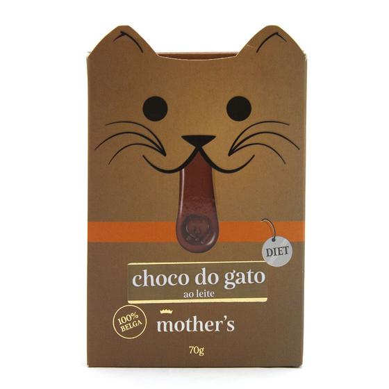 Chocolate Língua de Gato ao Leite Diet Mother's 70g - Chocolate / Barra ...