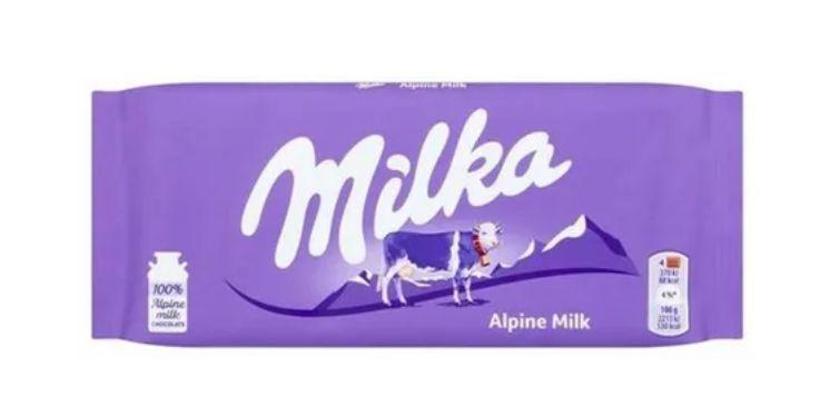 Chocolate Milka Alpine Milk 100g - Chocolate / Barra de Chocolate ...