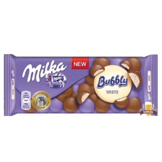 CHOCOLATE MILKA BUBBLY MILK 90g - Chocolate / Barra de Chocolate ...