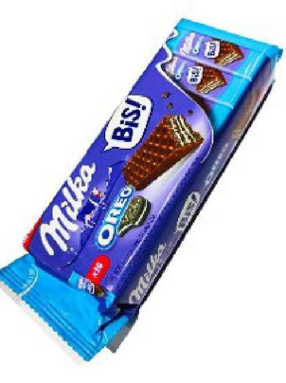 Chocolate Milka Oreo Wafer Bis - 105,6G - Chocolate / Barra de ...