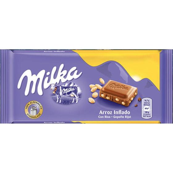 Chocolate Milka Riso Soffiato - Flocos De Arroz (100G) - Chocolate ...