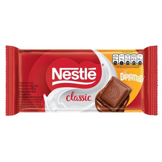 Chocolate Nestlé Classic Diplomata 80g - Chocolate / Barra de Chocolate - Magazine Luiza