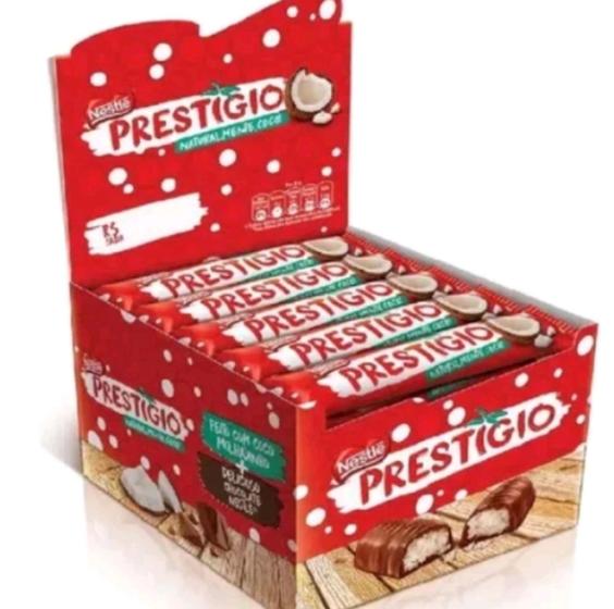 Chocolate Nestlé Prestígio caixa com 30 unidades 990g - Chocolate ...
