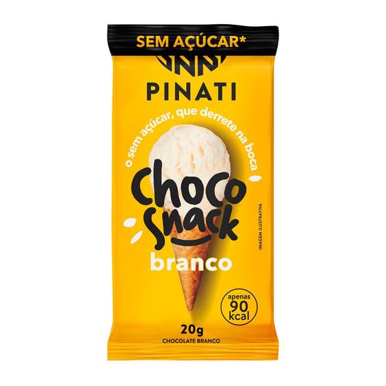 Chocolate Pinati Choco Snack Branco Sem Açúcar 20g - Bombom - Magazine ...