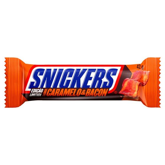 Chocolate Snickers Caramelo e Bacon 42g - Chocolate / Barra de ...