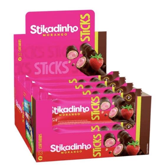 Chocolate Stikadinho Sticks 32g Caixa C/16unid - 512g - NEUGEBAUER - Chocolate / Barra de ...