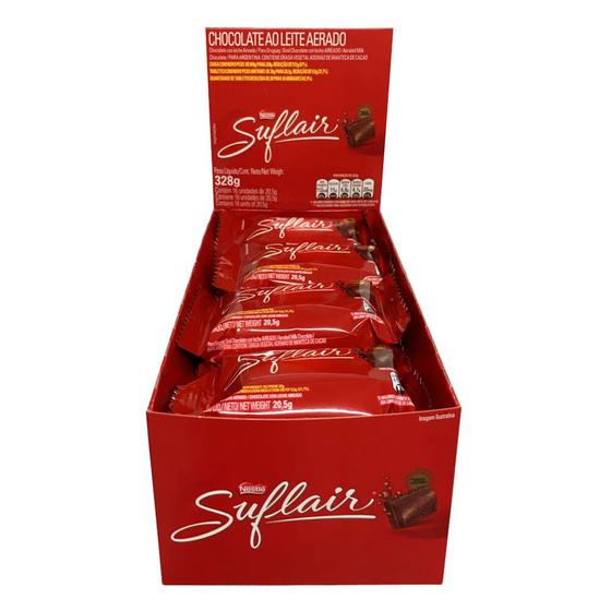 Chocolate Suflair ao Leite 20,5g c/16 - Nestlé - Chocolate / Barra de ...