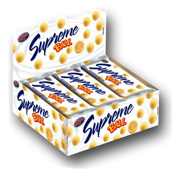 Chocolate Supreme Ball Branco 50g c/15 - Dum Dum - Chocolate / Barra de ...