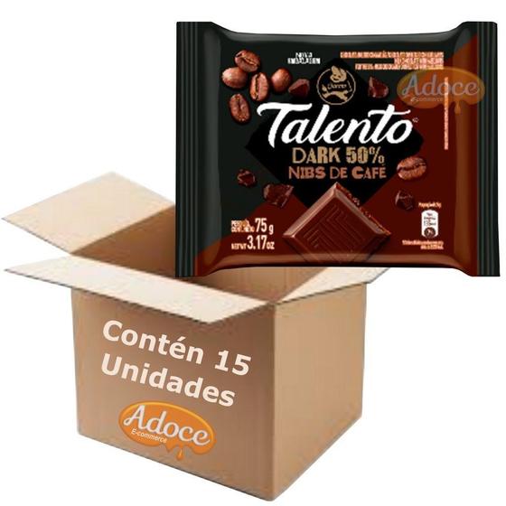 Chocolate talento dark 15unx75g - Garoto - Chocolate / Barra de ...