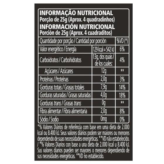 Chocolate Talento Meio Amargo com Amêndoas 85g - Chocolate / Barra de ...