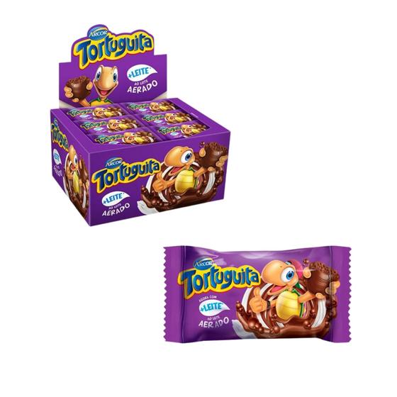 Chocolate Tortuguita - Arcor caixa com 24 unidades - chocolate aerado ...