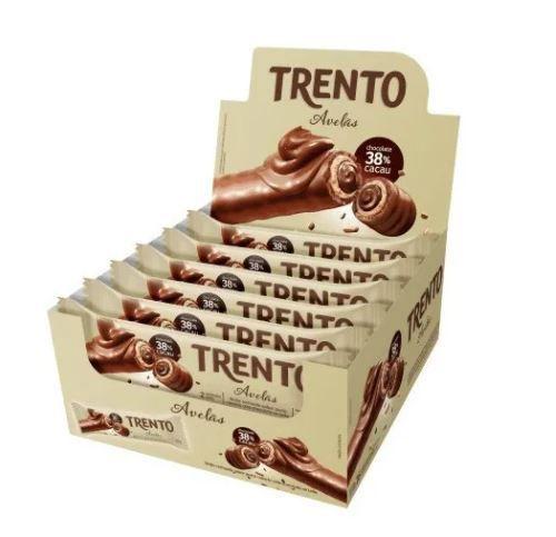 Chocolate Trento Avelã Caixa 16x32g 38%cacau - Chocolate / Barra de ... Chocolate Trento Avelã Caixa 16x32g 38%cacau - Chocolate / Barra de ...