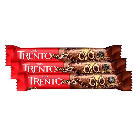 Chocolate Trento Massimo 30g Kit com três unidades - Chocolate / Barra ...