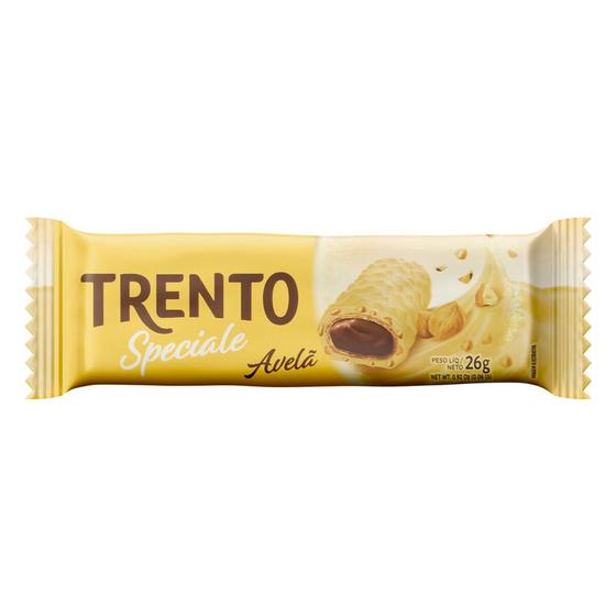 Chocolate Trento Speciale Chocolate Branco e Pedaços de Avelã 26g ...