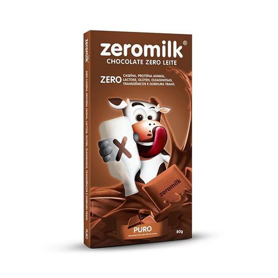 Chocolate Zeromilk 40% Cacau, Zero Lactose 80g - Chocolate / Barra de ...