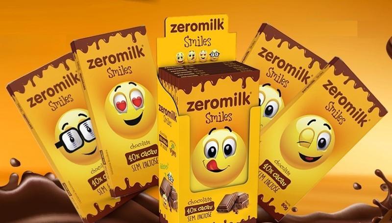 Chocolate Zeromilk Smiles 40% Cacau s/Lactose 80g - Zeromilk - Tudo ...