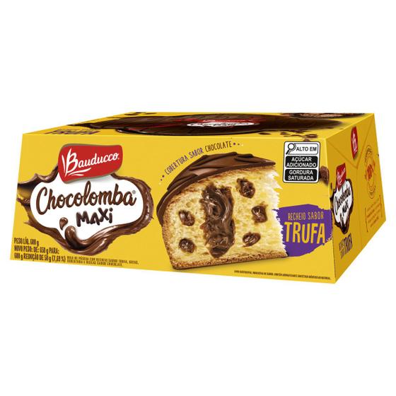 Chocolomba Maxi Trufa BAUDUCCO 600g - Colomba Pascal - Magazine Luiza