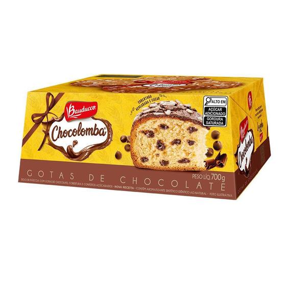 Chocolomba Pascal com Gotas de Chocolate Bauducco 700g - Colomba Pascal ...