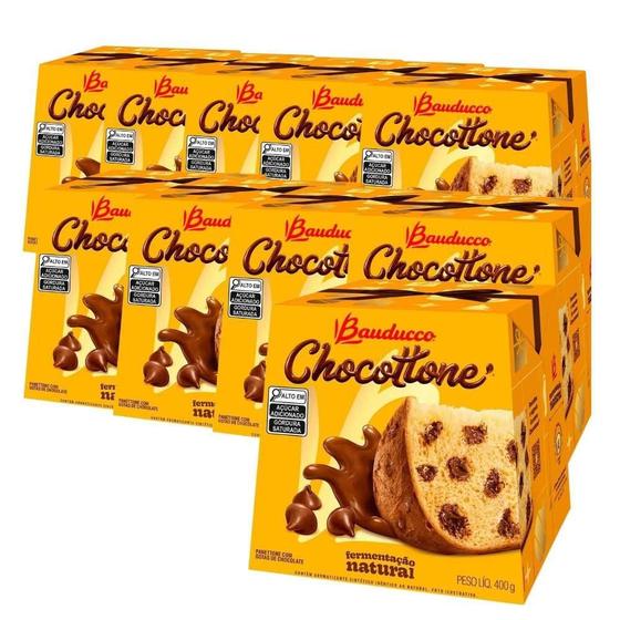 Chocottone Bauducco Kit Com 10 Chocotones 400G - Chocotone - Magazine Luiza