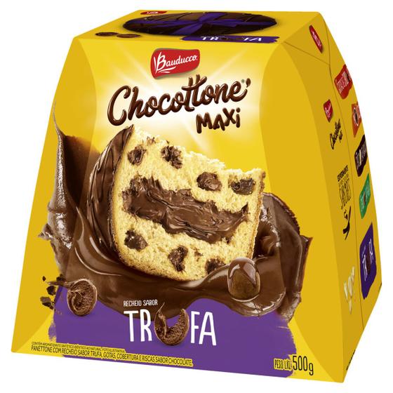 Chocottone Bauducco Maxi Recheio Trufa 550g - Chocotone - Magazine Luiza