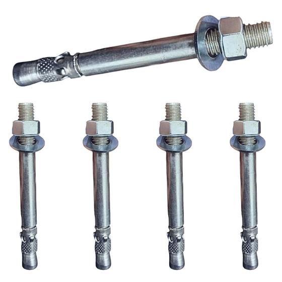 Chumbador Parabolt PBA 1/2 x 4.1/2 com Porca e Arruela 05 Un - TOURO - Chumbador para Escada de ...