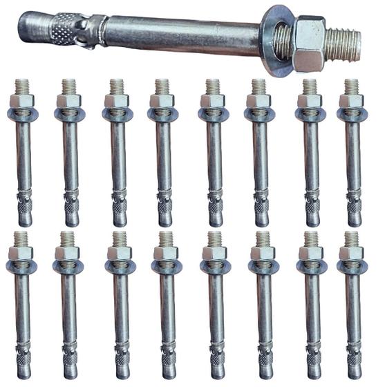 Chumbador Parabolt PBA 1/2 x 5" com Porca e Arruela 50 Unid - TOURO - Chumbador para Escada de ...