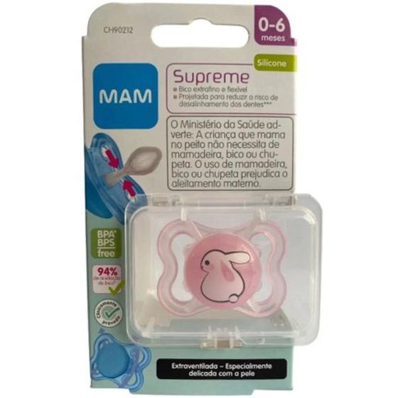 Chupeta MAM Supreme 0 a 6 Meses Unitaria - Chupeta - Magazine Luiza